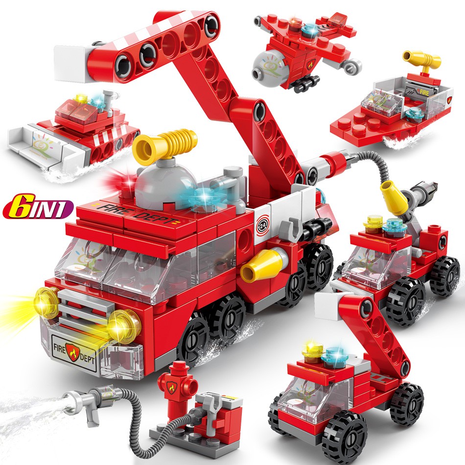 Fire Series City Fire 142pcs Building Blocks Assembled Educational Toy ...