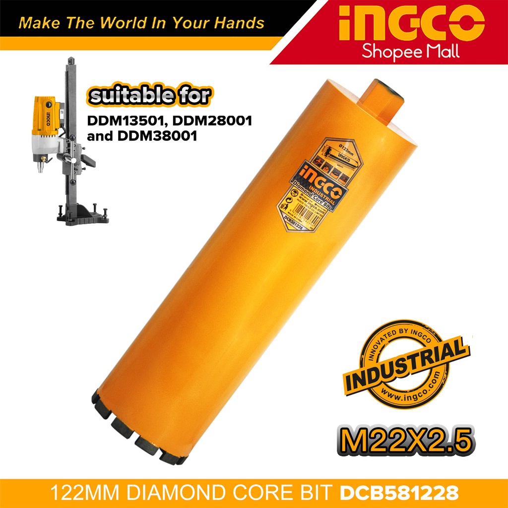 Ingco DCB581228 Diamond Core Bits Coring Bit 122mm _H | Shopee Philippines