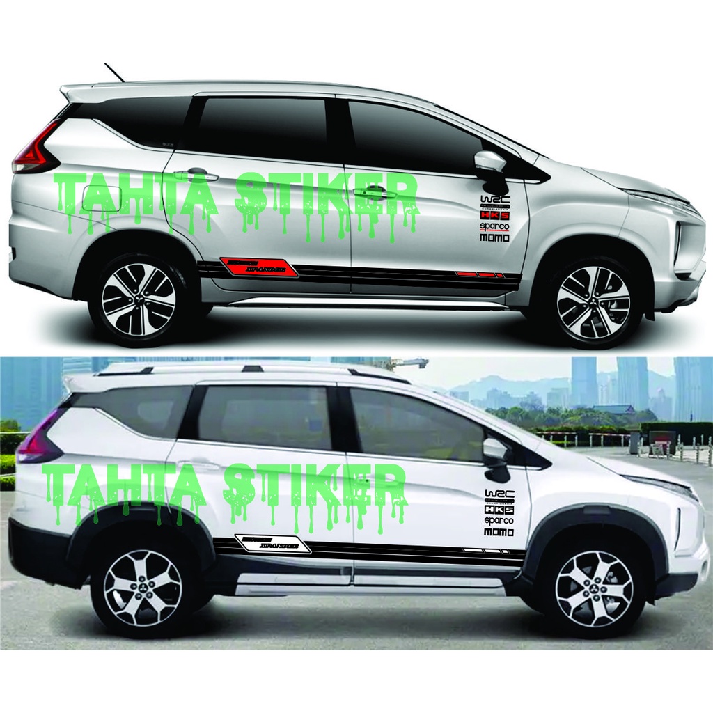 New Car sticker xpander cutting sticker xpander list stripe Car ...