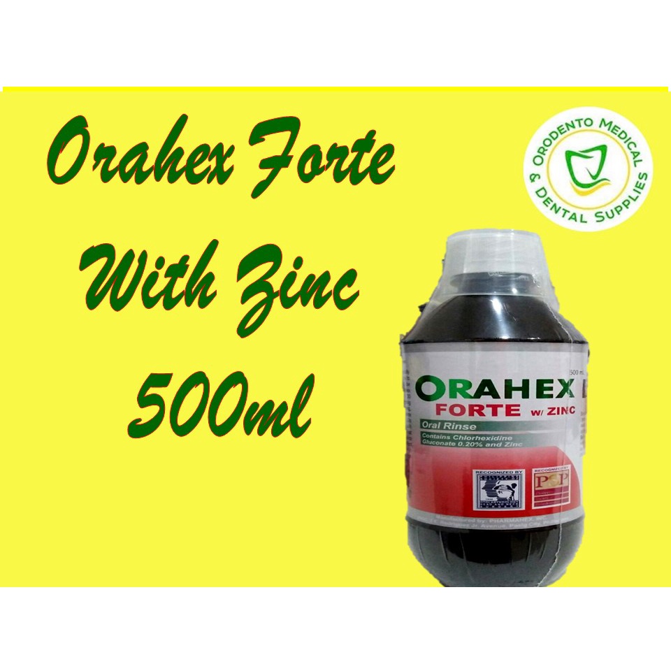 Orahex Forte with Zinc 500ml and 120ml | Shopee Philippines