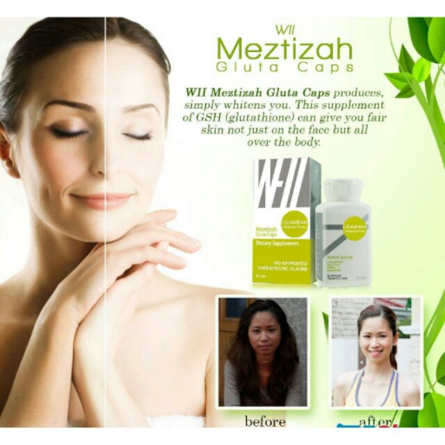 WII Meztizah Gluta Caps 60capsules | Shopee Philippines