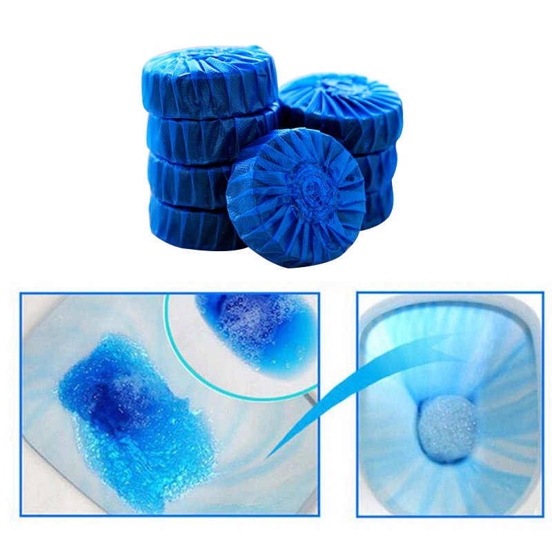 10PCS Automatic Blue Toilet Bowl Tank Cleaning Tabs Tablets Toilet Bowl ...