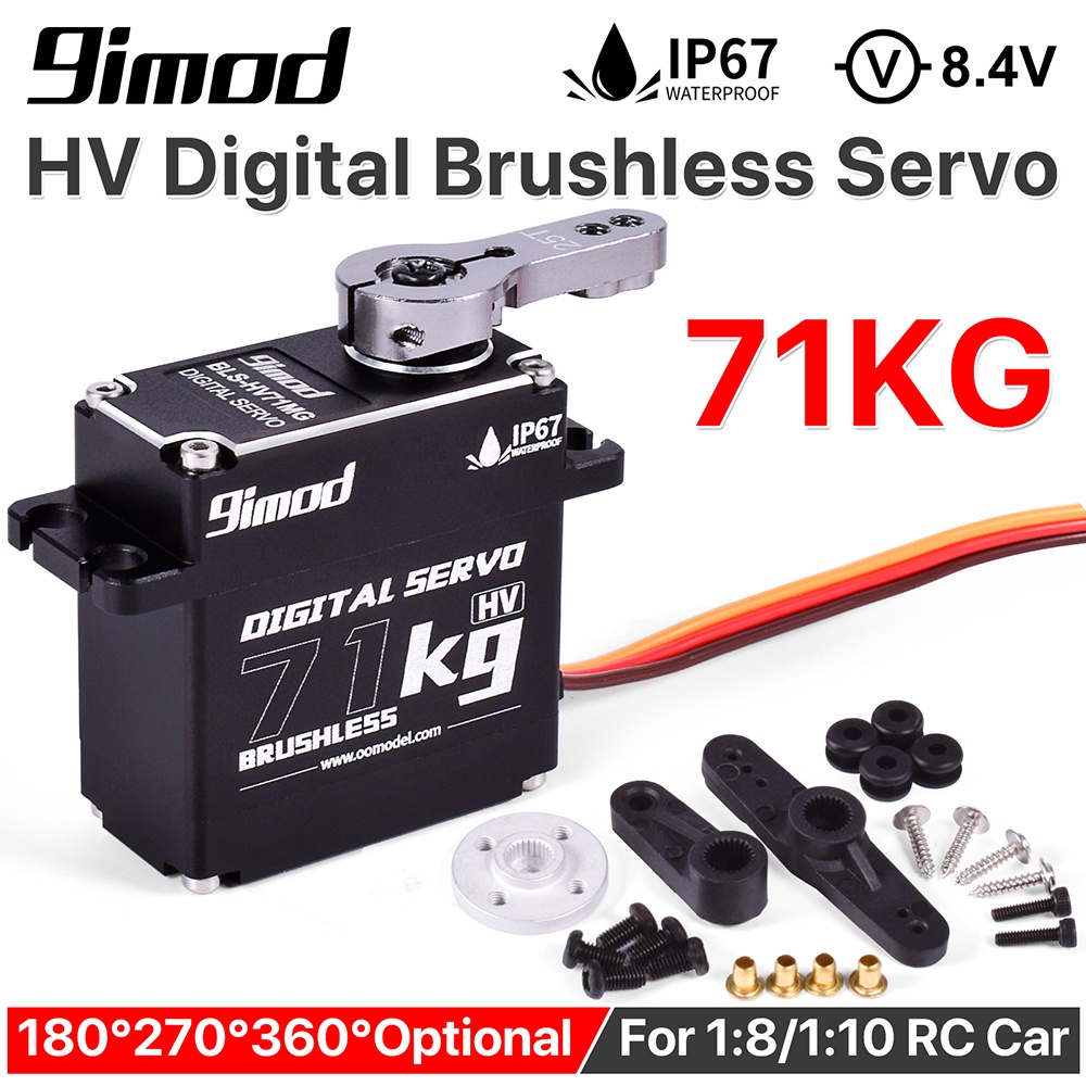 9IMOD Servo 71kg RC High Torque Servo 71KG Brushless Waterproof Servo ...