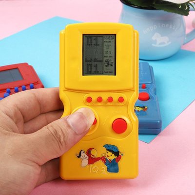 Classic Tetris game mini children's 7-year-old handheld game machine 80 ...