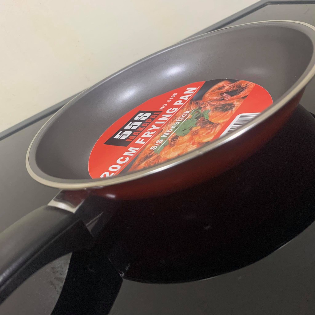 55S Thick Semi S/S Non Stick Frying Pan / Cooking Fan | Shopee Philippines
