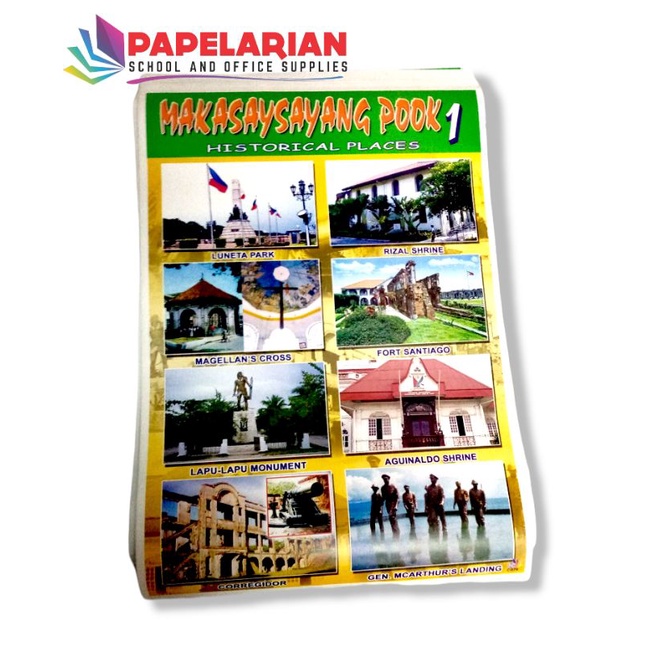 PAPER CHART MAKASAYSAYANG POOK 1 SA PILIPINAS (HISTORICAL PLACES ...