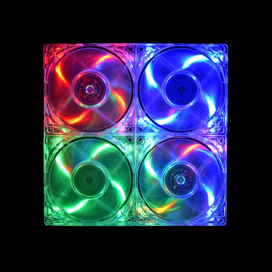 computer chassis fan with led Multicolored color CPU PC Cooling Fan ...