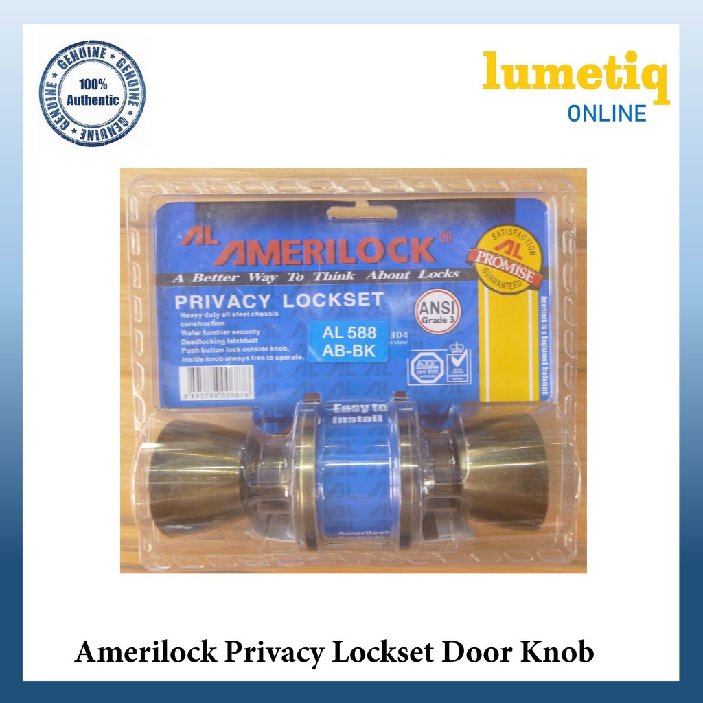 AMERILOCK Privacy Lockset Door Knob (Keyless) | Shopee Philippines