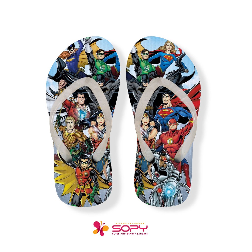 Dc Comic Hero Boys' Flip-flops | Shopee Philippines