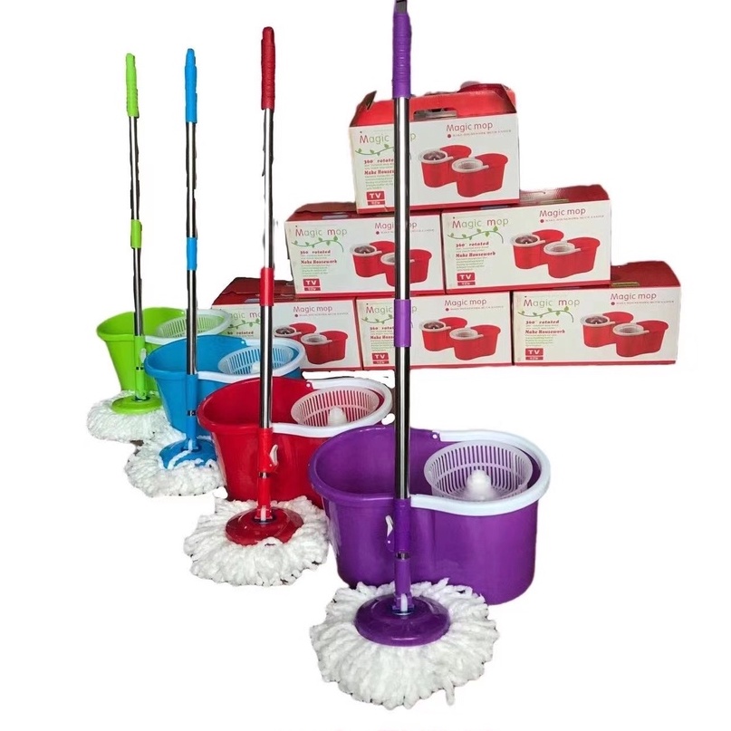 Magic Spin Mop With Spinner and Bucket Tornado Mop 360 Easy Rotating ...