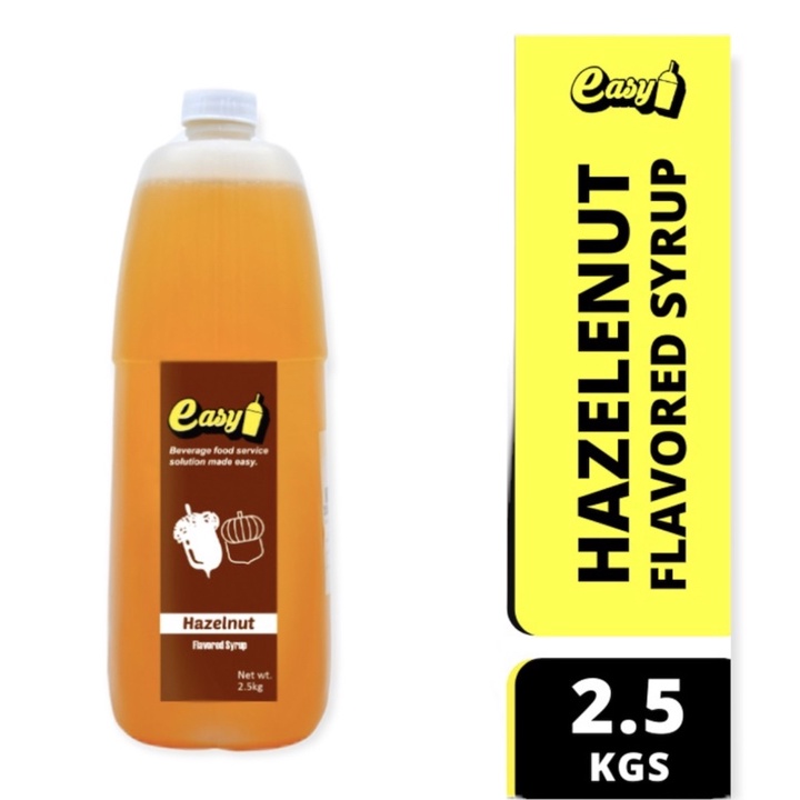 EASY - HAZELNUT FLAVORED SYRUP -2.5KG | Shopee Philippines
