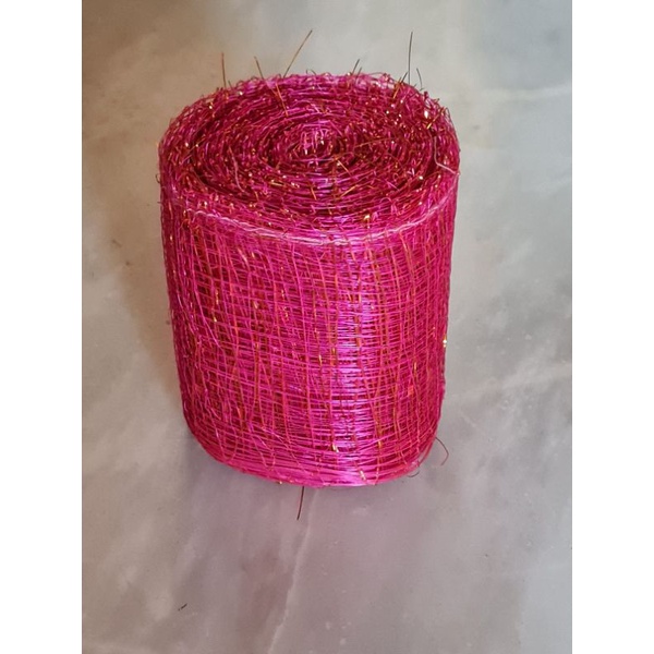 3" Metallic Sinamay Roll with Gold Trim per Roll (8Yards) | Shopee ...