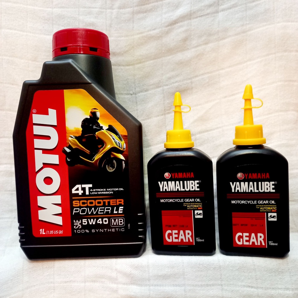 Motul Scooter Power LE Fully Synthetic Gold Change Oil Package 1L ...