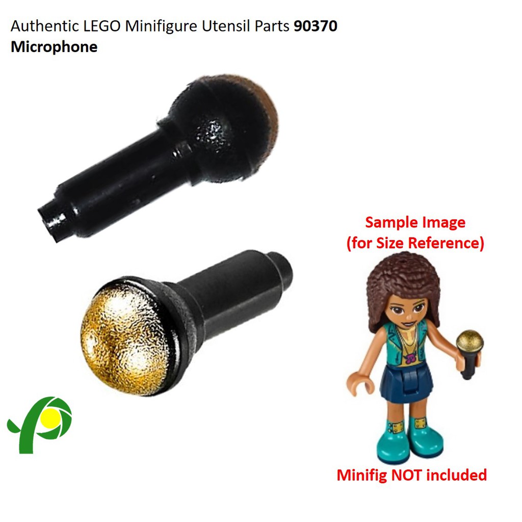 LEGO Minifigure Utensil Parts 90370 Microphone | Shopee Philippines