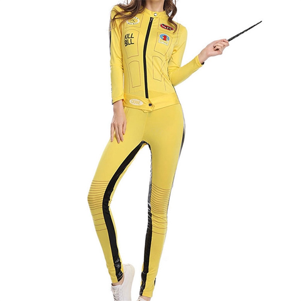 Kill Bill The Bride Beatrix Kiddo Cosplay Costume Kung Fu Jumpsuit for ...