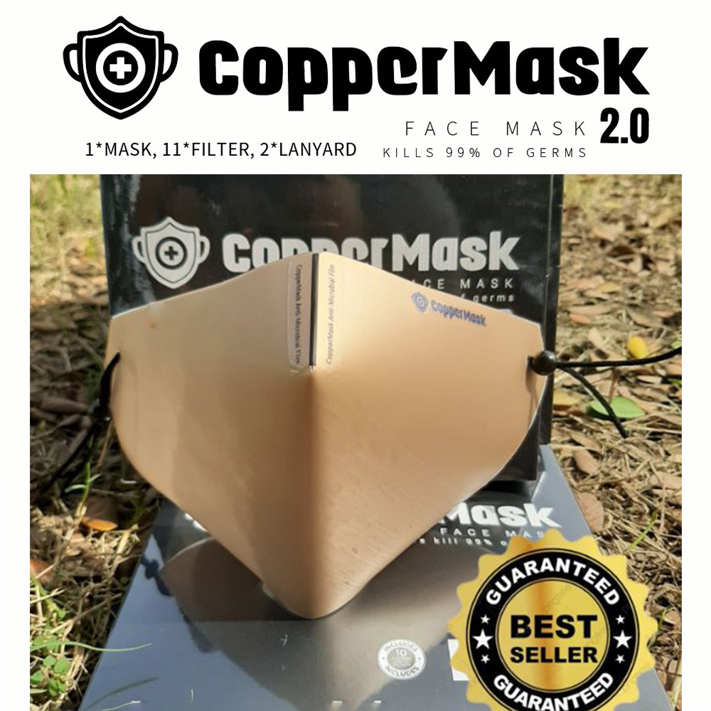 【HOT SALE】 COD/ Fast delivery Copper face Mask Version 2.0 washable and ...