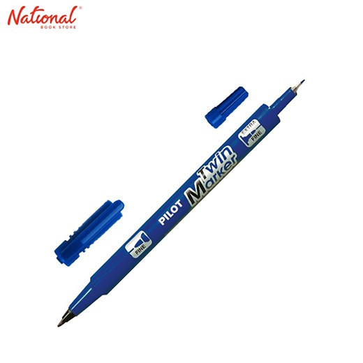 Pilot Permanent Marker Scatm Blue Dual Tip | Shopee Philippines