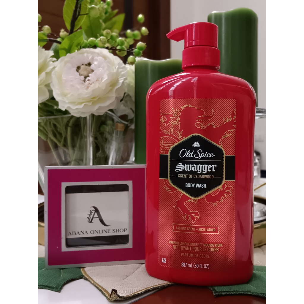 Old Spice Swagger Scent of Cedarwood Body Wash for Men - 30 fl oz ...