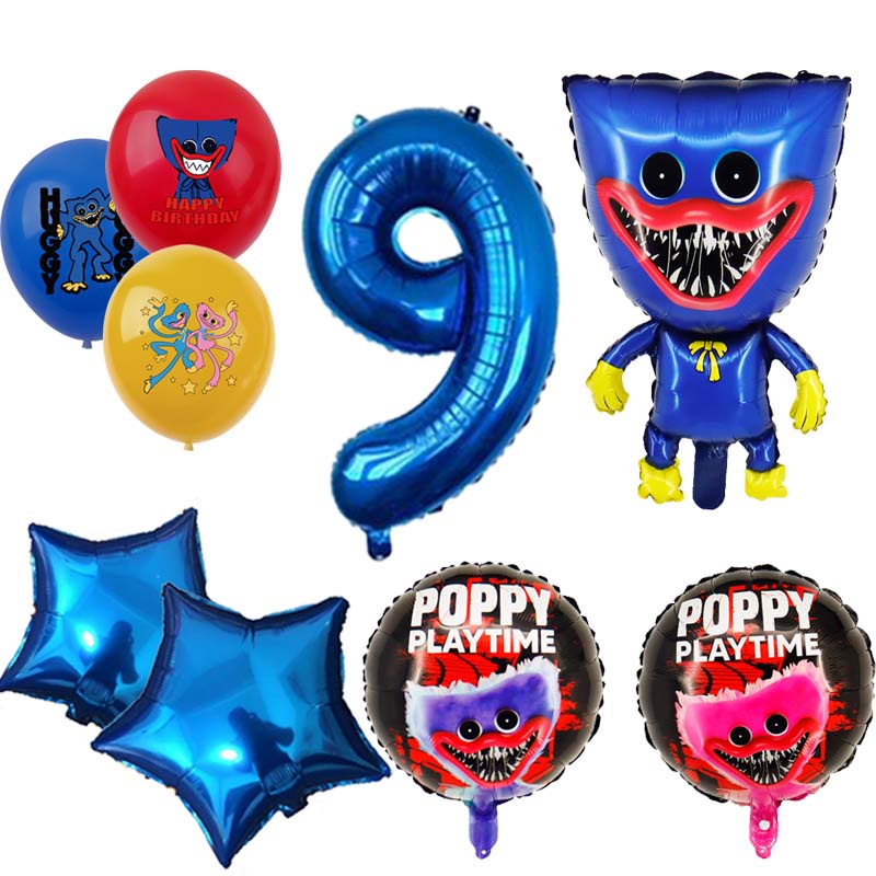 Poppy Playtime Foil Balloon with 32inch Number Set Birthday Party ...