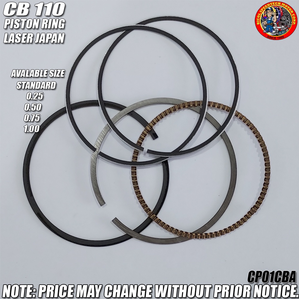 CB 110 PISTON RING LASER JAPAN (CP01CBA) | Shopee Philippines