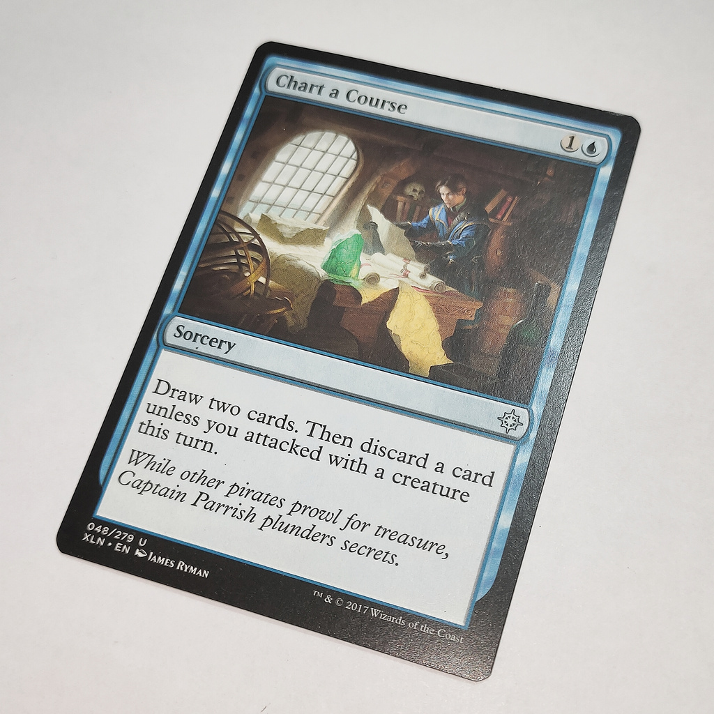 MTG Card CHART A COURSE Magic the Gathering Trading Card Game Blue ...