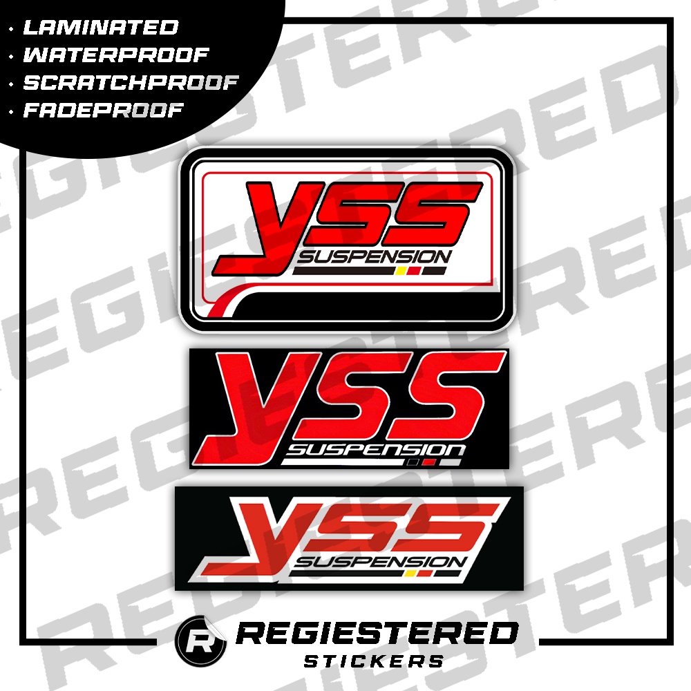 YSS Sticker Waterproof Laminated Outdoor Indoor Helmet Motorcycle Bike ...