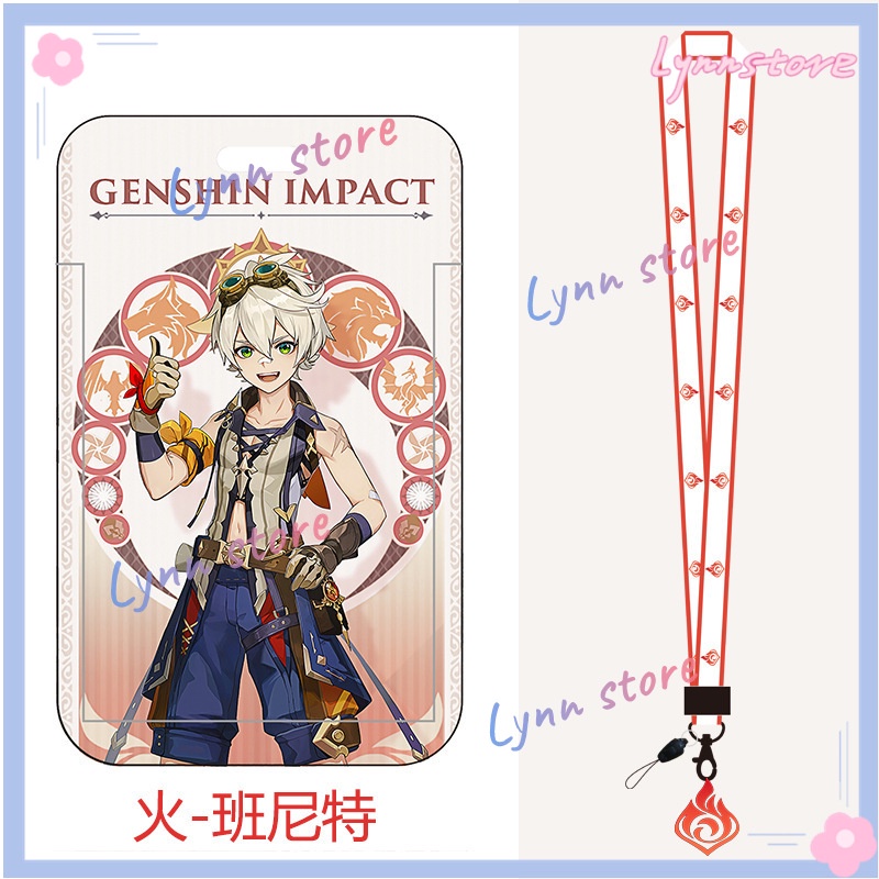 Anime GENSHIN IMPACT Xinyan Yanfei Yae Miko Keqing Klee Card Cases/Card ...