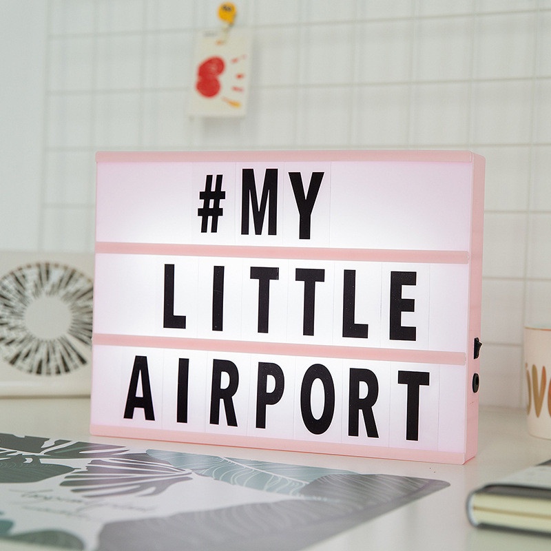 A4 Cinematic Letter LED Light Box DIY Letters Light Box Magic Glow ...