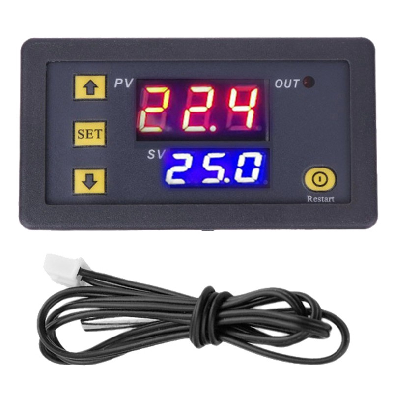 W3230 DC 12V 24V AC 110V-220V 20A Digital Temperature Controller LED Display Thermostat with ...