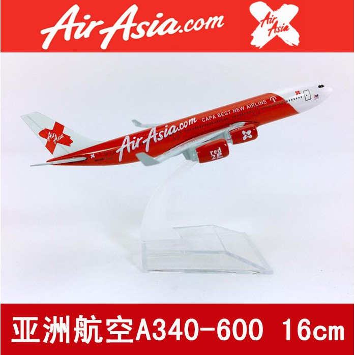 AirAsia X A340-600 Plane 16cm Alloy Metal Plane Model | Shopee Philippines
