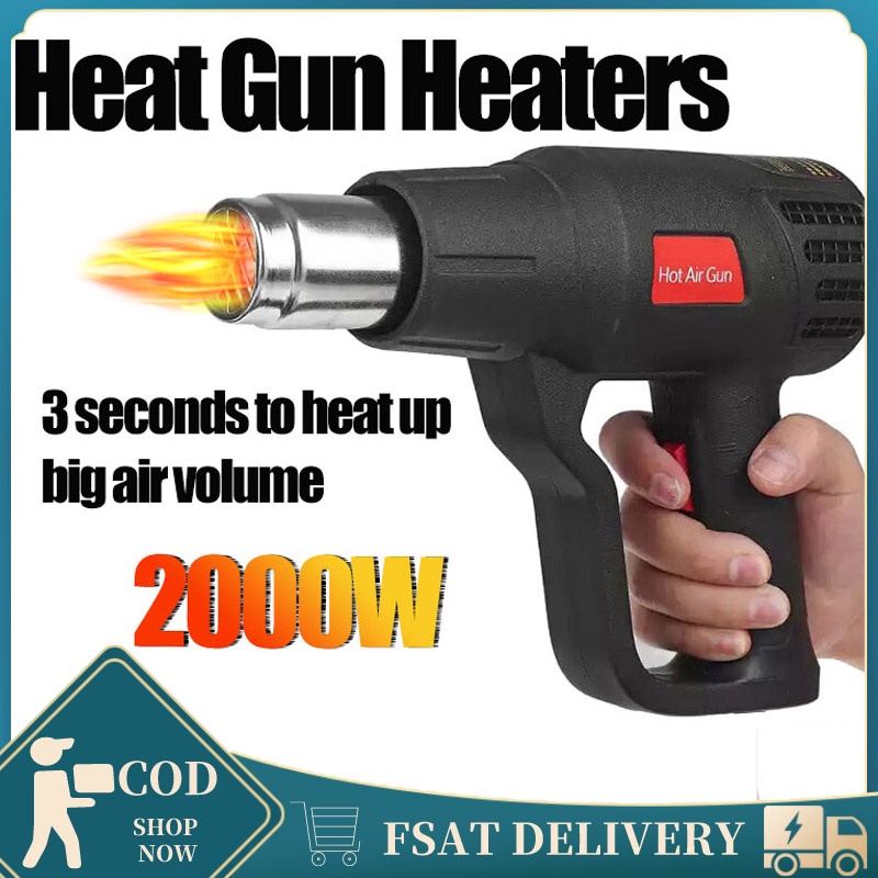 【Ready Stock】Heavy Duty Heat Gun 2000W Hot Air Blower Gun for Plastic ...