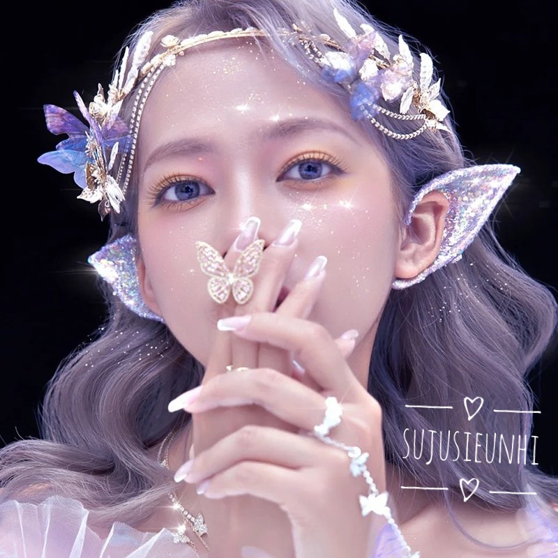 With VIDEO (7 colors) 1 pair of elf fake ears with glitter - elf and ...