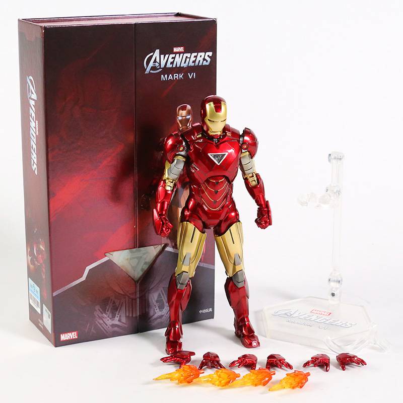 Marvel Classic Iron Man MK6 Mark VI Movie Action Figure Mark 6 Avengers ...