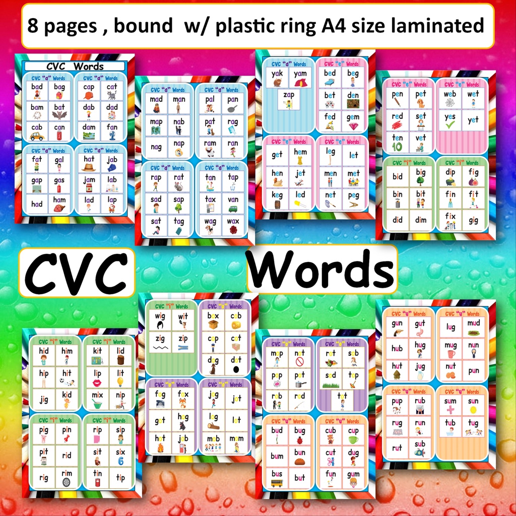 Reading chart abakada educational chart laminated unang hakbang sa ...