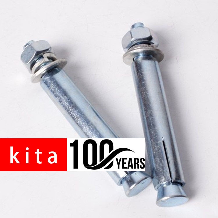 50PCS Dyna Bolt 1/4 x 2 (M6 X 60mm) Tetanized TGC Expansion Anchor Bolt ...