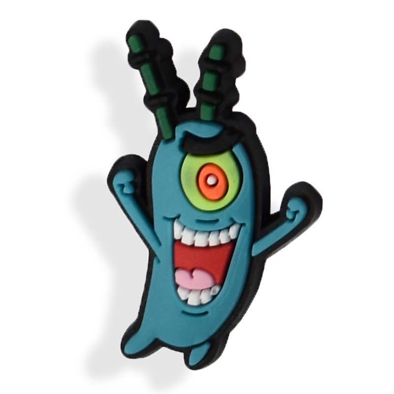 Cartoon SpongeBob Jibbitz Charm Crab Anime Jibits Crocs Snail Shoe ...