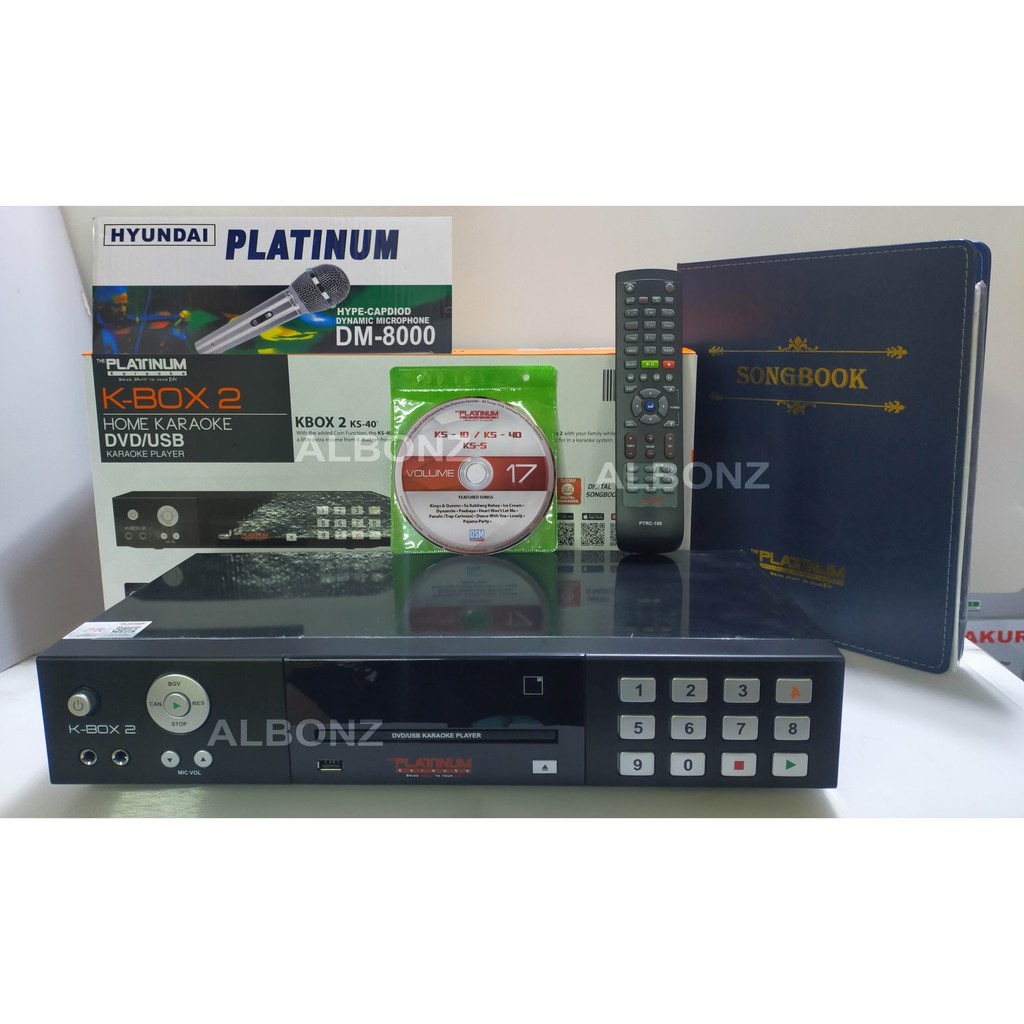 KS-40 KBOX 2 Platinum Karaoke Videoke Player + mic | Shopee Philippines