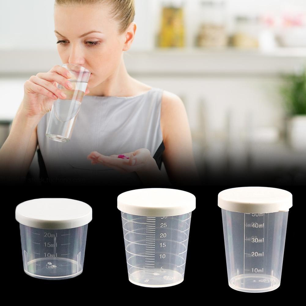 Medicine Medication Plastic Measure Guided Measuring Cup Container Pot ...