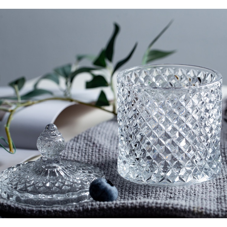 CA TG1030-3.5 DELISOGA Canister unique designed pedestal clear fancy ...