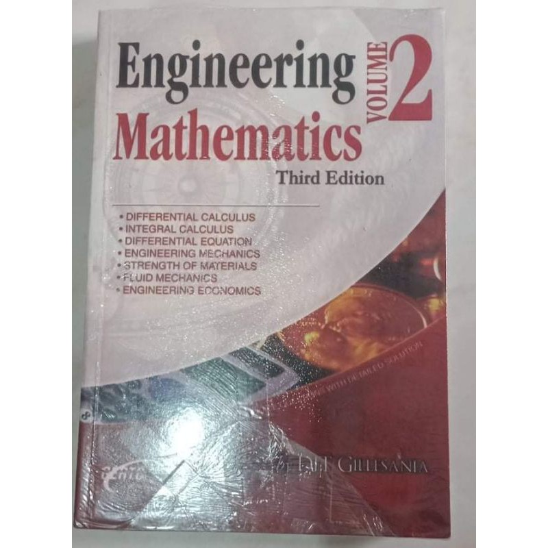ENGINEERING MATHEMATICS vol.2 by gillisania | Shopee Philippines