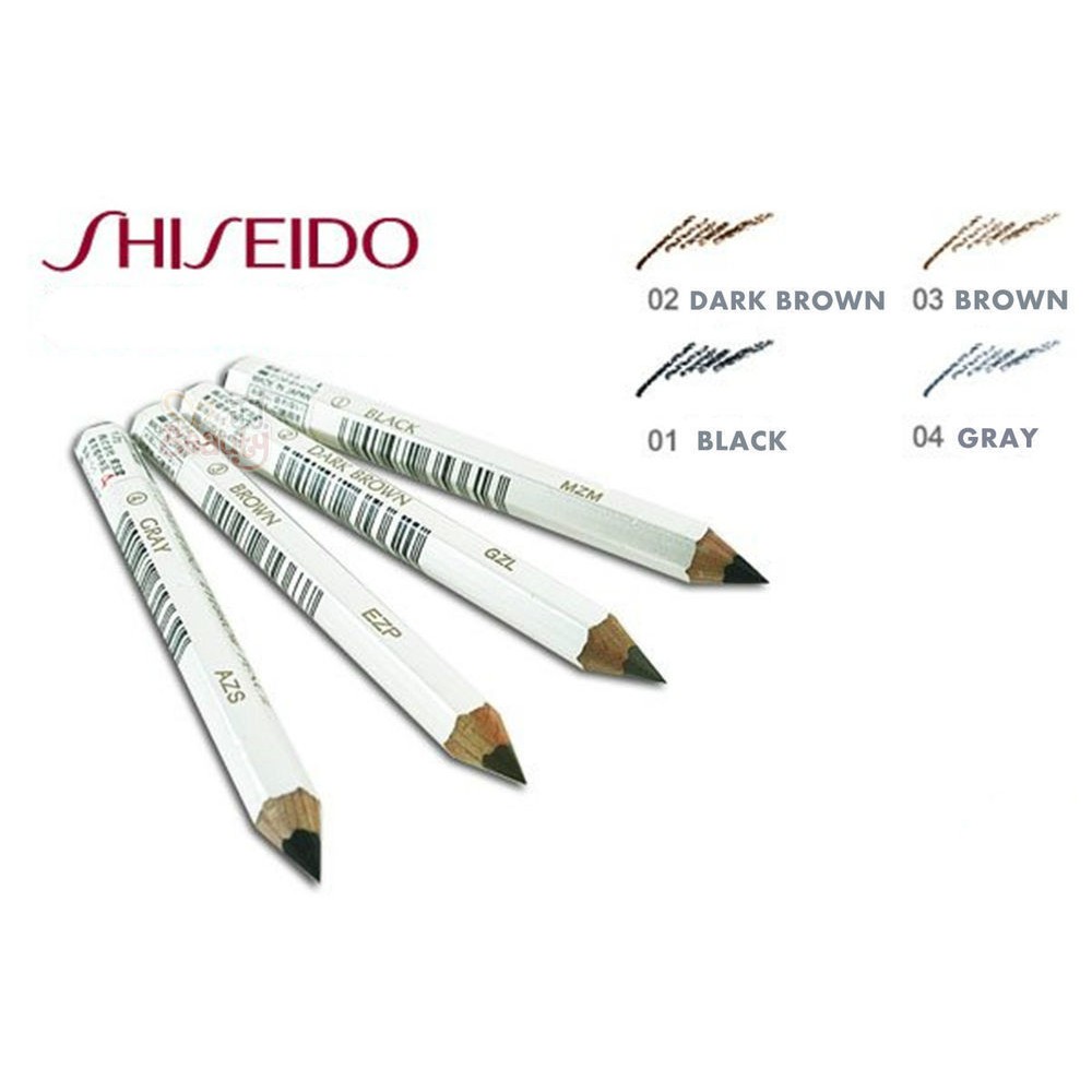 Shiseido Eyebrow Pencil 1.2g (Black/Dark Brown/Brown/Gray) | Shopee ...