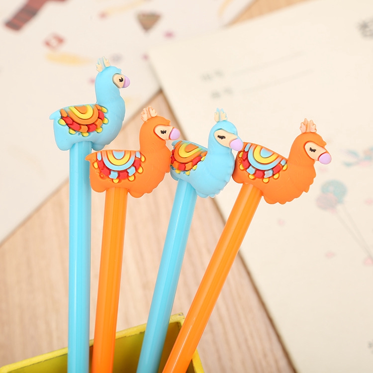 12 pcs creative camel neutral pen cute cartoon learning stationery ...