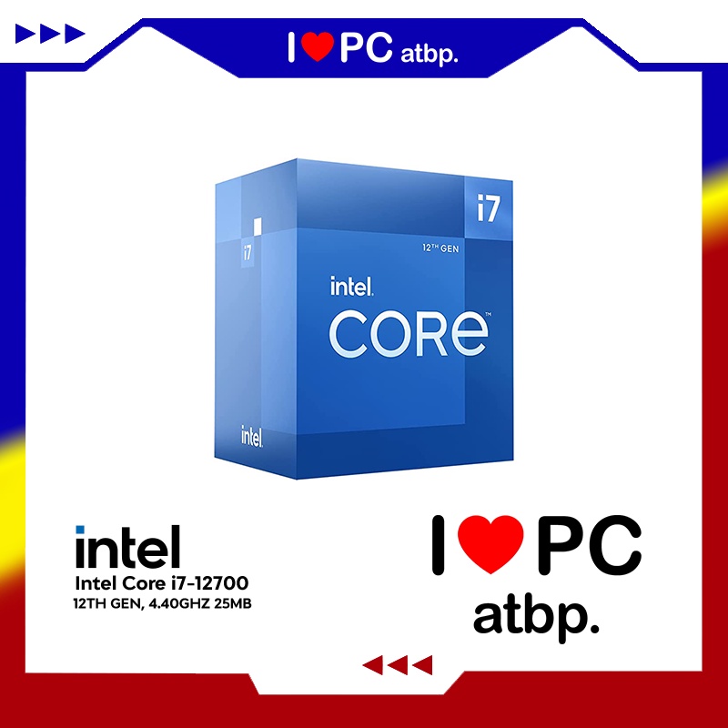 Intel Core i7-12700 Processor (12th Gen, 4.40GHz, 25MB, FCLGA1700 ...