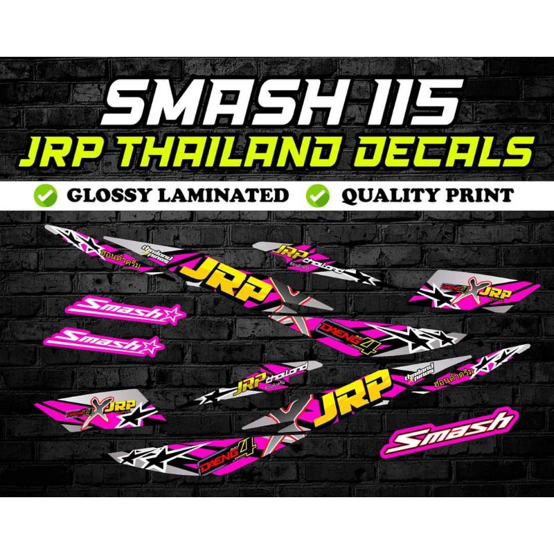 Smash 115 JRP x Daeng Decals Sticker (Pink) | Shopee Philippines