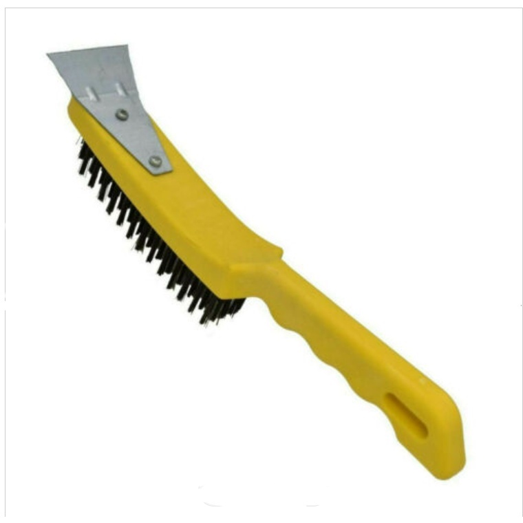 Cutting head steel brush with plastic handle Wire Brush Heavy Duty ...