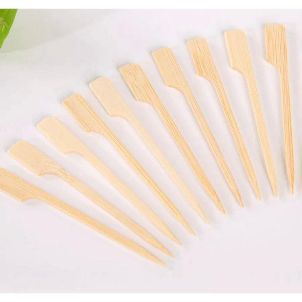 Bamboo Skewers (Teppo) Bbq Stick with handle 50pcs | Shopee Philippines