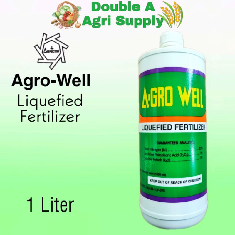 Agrowell / Agro Well Liquefied Foliar Fertilizer / 1 Liter | Shopee ...