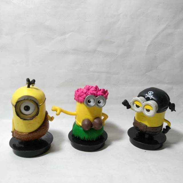 Xxi Minions Pirate Figure Topper Hawaiian Cave Man Rare Toys Cineplex ...