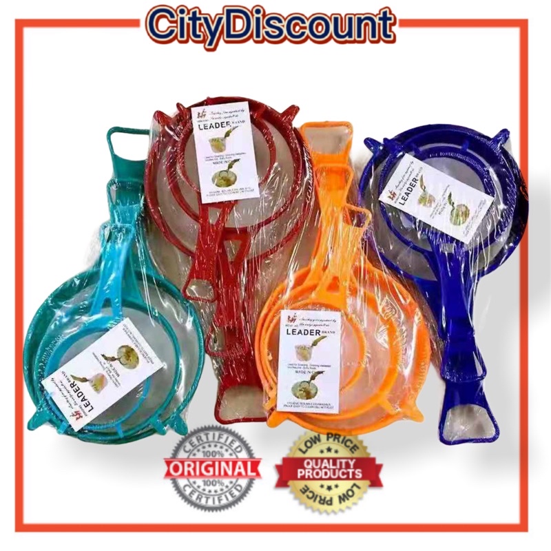 COD 3pcs Multipurpose Plastic Kitchen Strainer Salaan Pansala | Shopee ...