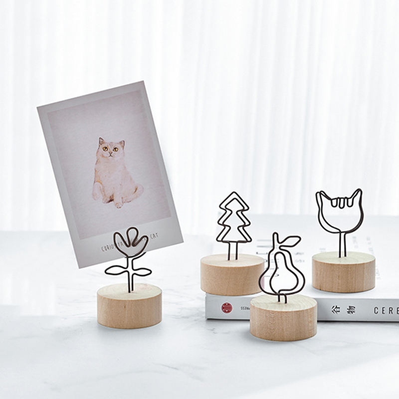 Photo Clip Memo Pincer Clips Paper Photo Holder Wooden Small Clamps ...